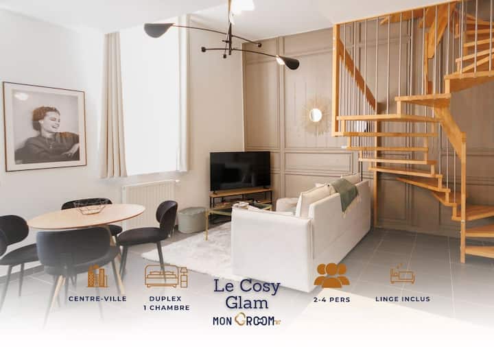 Le Cosy Glam - Duplex Centre-ville - Wifi - Calme - Troyes