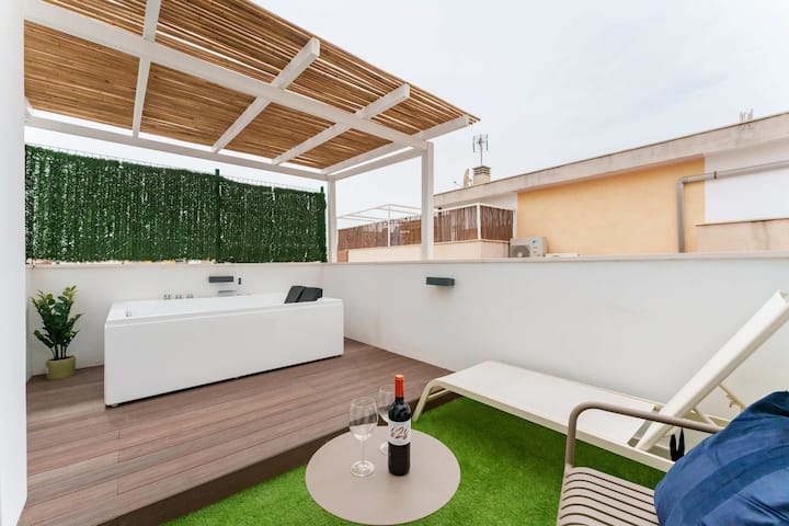 Stylish 3bd With Rooftop Jacuzzi - Las Artes - Malaga, Espagne
