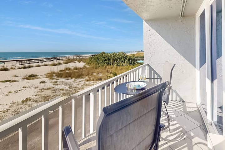 Beachfront Balcony ~ View Of Treasure Island Beach - Treasure Island, FL