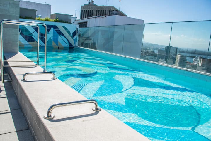 Studio Com Varanda E Piscina Aquecida | Pier Mauá - Rio de Janeiro