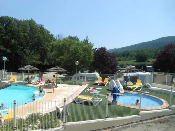 Zecamping Chalet 25m² Piscine - Bauduen
