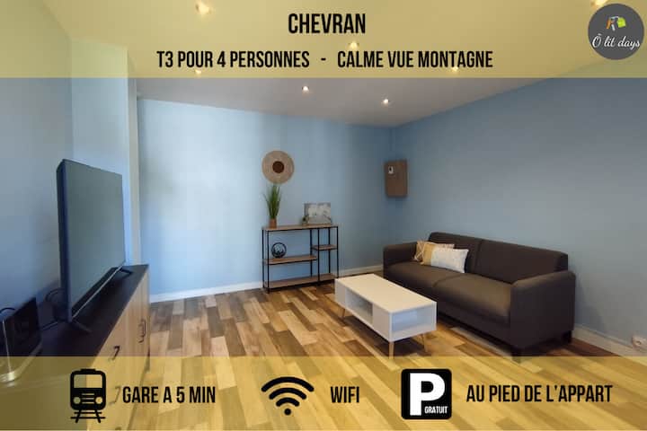 Le Chevran - Appart 2 Chambres - Proche Gare - Cluses