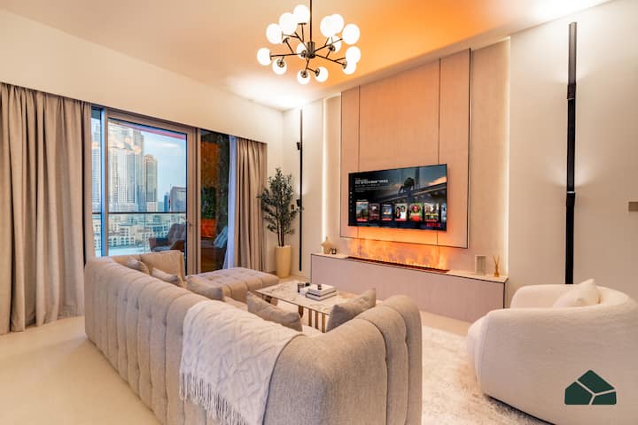 Lux 3br + M | Full Burj & Fountain View  |  Bms - Dubai