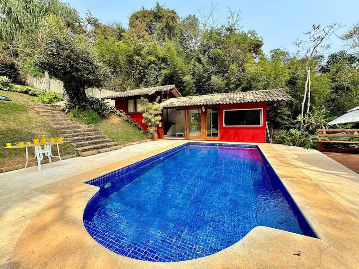 Refúgio Exclusivo Em Itaipava | Piscina, Sauna, La - Petrópolis