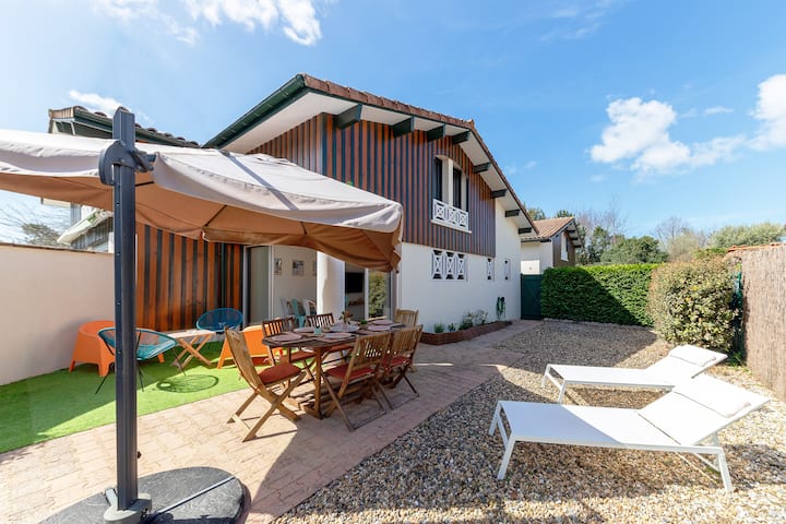 Villa 13 - En Duplex, Jardin Privé à 400m Du Lac - Sanguinet