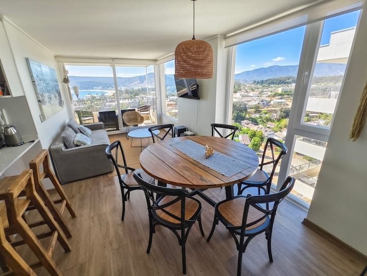 Vista Increíble A Papudo Y Su Playa - 6 Personas - Zapallar