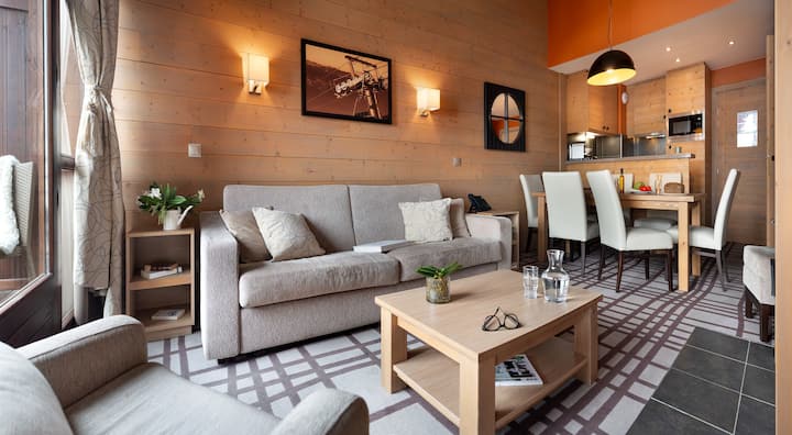 Pierre&vacances-appart 6 Pers-2 Ch-balcon-dimanche - Les Carroz d'Arâches