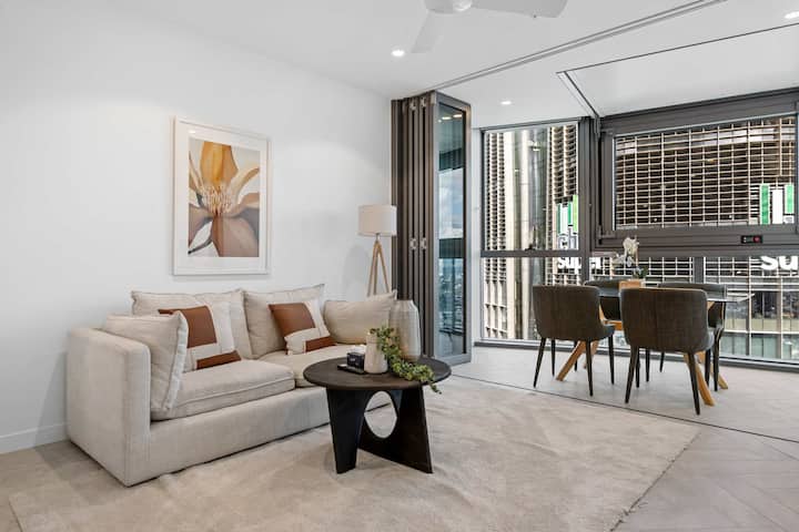 Cassa Queens Wharf-luxury 1bed Apt/panoramic River - South Brisbane Station