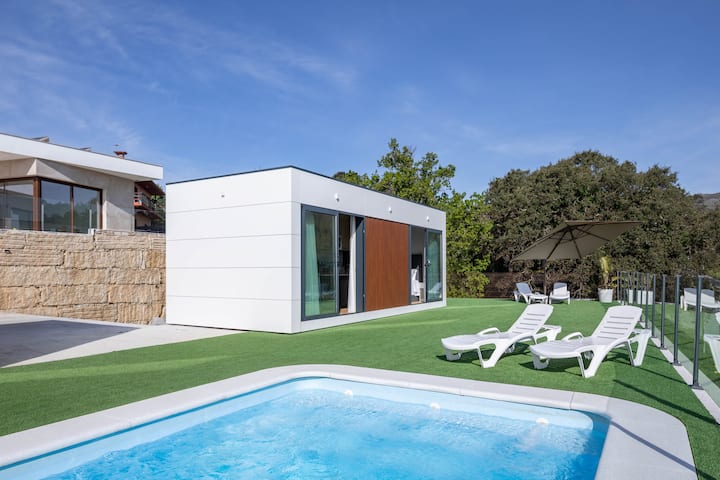 Bungalow 2 Con Piscina En La Playa - Boiro