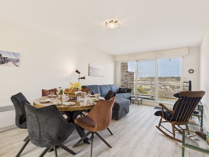 Vue Mer En Centre-ville - Appartement Pour 6 - Erquy
