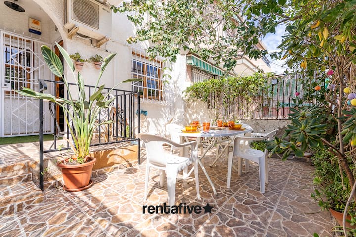 Rentafive - Bungalow - Terraza - Gran Playa - Santa Pola