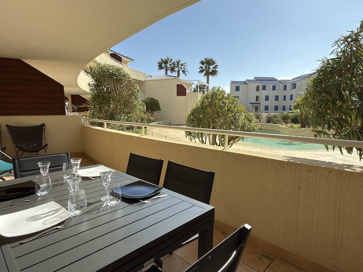 Valras’loc – Rez-de-jardin Cosy Avec Vue Piscine & - Valras-Plage