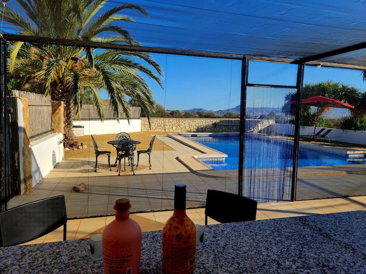 Casitas-7guests-pool-patio-bbq-parking-fireplace - Huércal-Overa