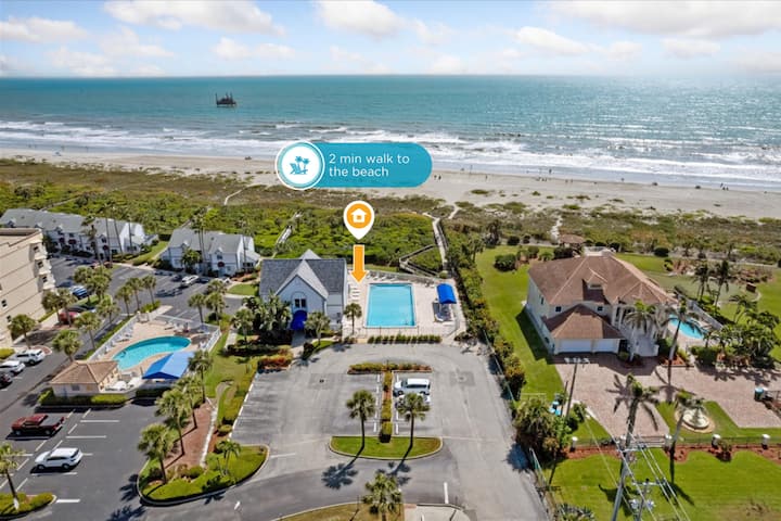 Modern Monthly Escape: Steps To The Beach W/pool - Cape Canaveral, FL