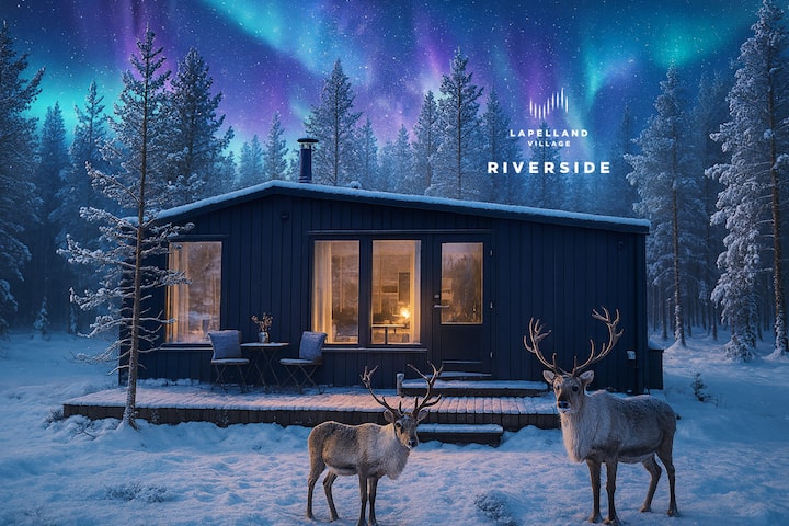 Riverside Xxl |Sauna|fireplace|wifi|ylläs|auroras - Suomi