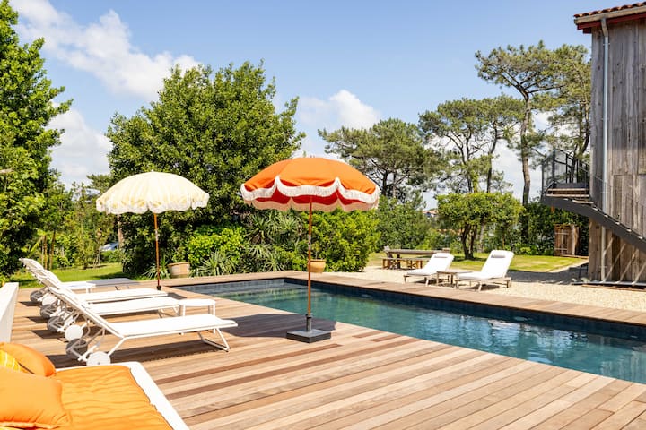 Acotz Bay - Grande Villa Style Californien Avec Pi - San Juan de Luz