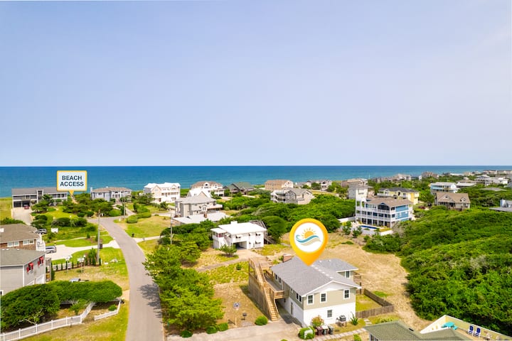 Relaxing Southern Shores Getaway Steps To Beach - Southern Shores, NC