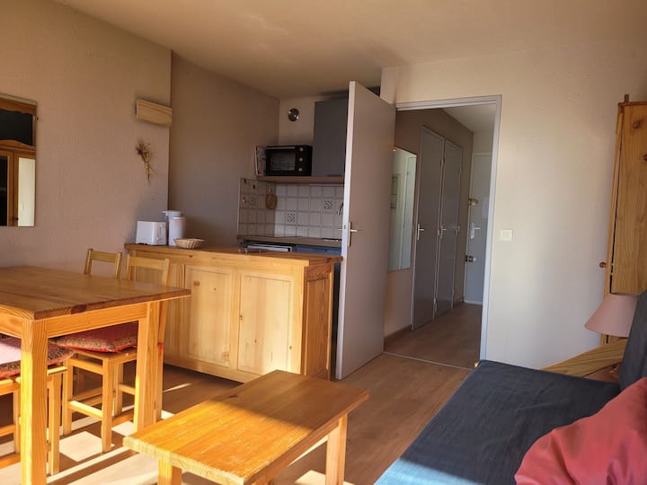 Lumineux Studio 24m² Pour 4 Pers, Balcon En Rdc - Pra-Loup