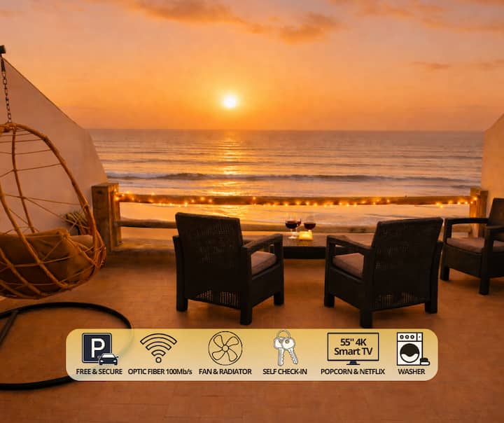 Surf Famille•fibre 100mbps•vue & Accès Plage - Taghazout