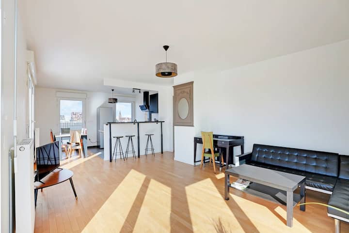 Spacieux Appartement Avec Terrasse -4br 8p- Pantin - Les Lilas