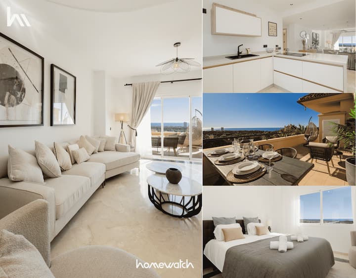 Avec Grande Terrasse Et Vue Panoramique Sur La Mer - Marbella