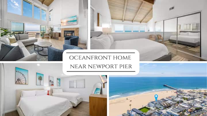 Spacious Oceanfront Home Near Newport Pier - Newport Beach, CA