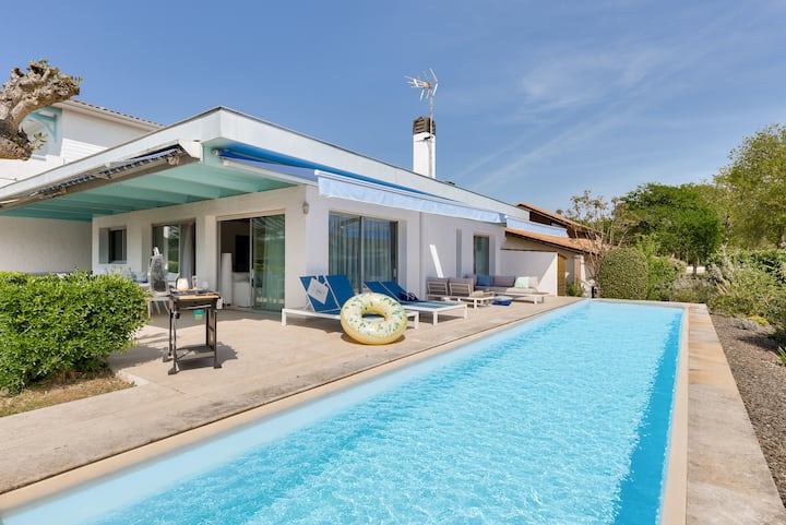 Villa Pour 9 Sur Le Port De Taussat Avec Piscine - Bassin d'Arcachon