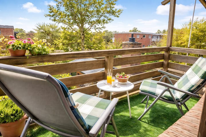 Vacationflat For 2+1 - Sunny Balcony - Dogfriendly - Wangerland