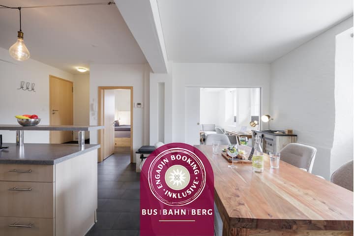 Chasa Plazzetta - 3-room Apartment, Ideal Location - Vulpera