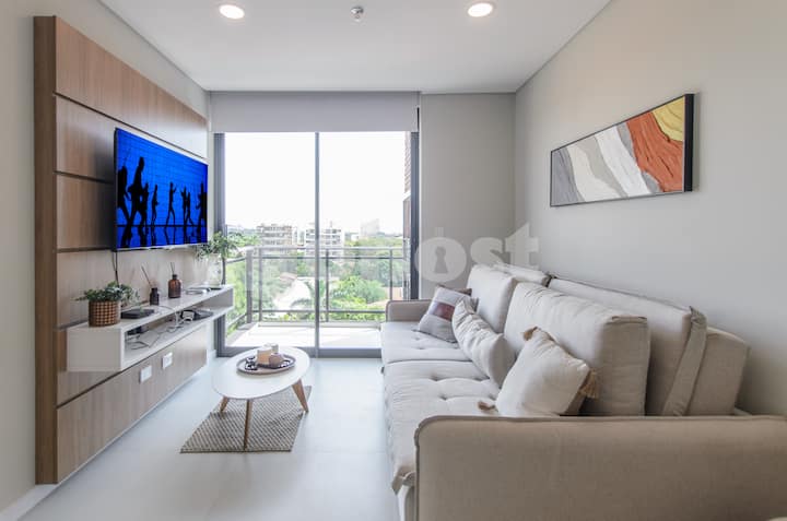 Chic 1 Bed Apt In The Center Of Villa Morra - Asunción