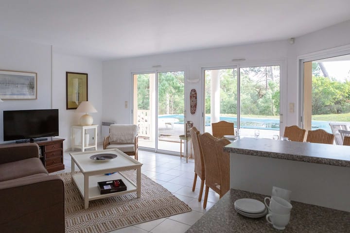 Villa Avec Piscine, Au Calme Et Proche Océan - Lacanau Océan