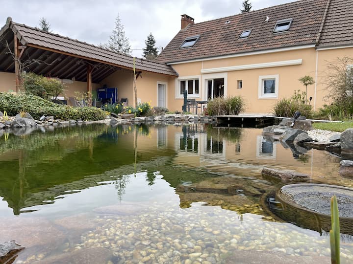 Villa Isaac - Piscine Naturelle - Proche Bouleries - Le Mans