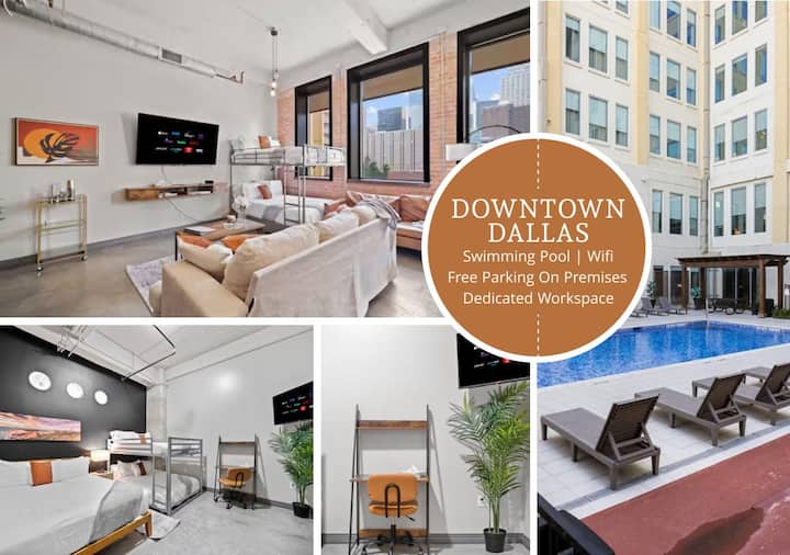 Stunning Downtown Apt | Pool, Laundry, Parking - Dallas, TX
