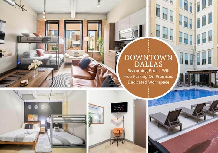 Stunning Downtown Apt | Pool, Laundry, Parking - ダラス