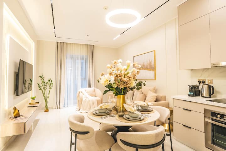 Lux Location 2br With Sea Sunset & Ain Dubai Views - Dubaï