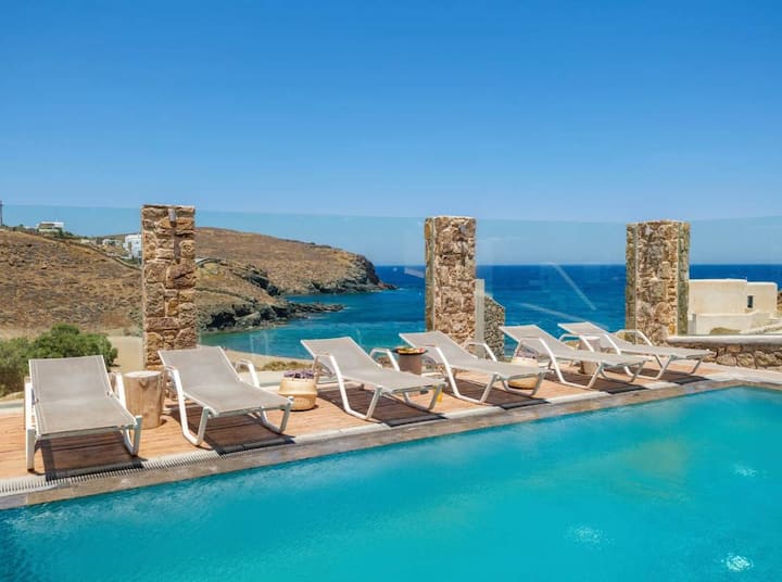 Club Villa • 7br • 2 Pools • Jacuzzi • Sea View - Mykonos