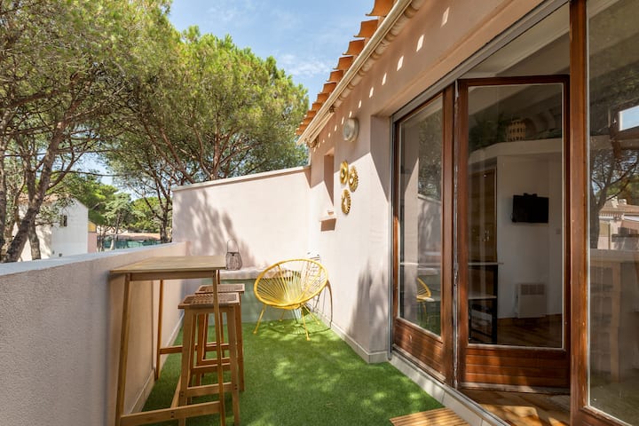 Cap Vert Appartement Cosy Climatisé Avec Terrasse - Agde