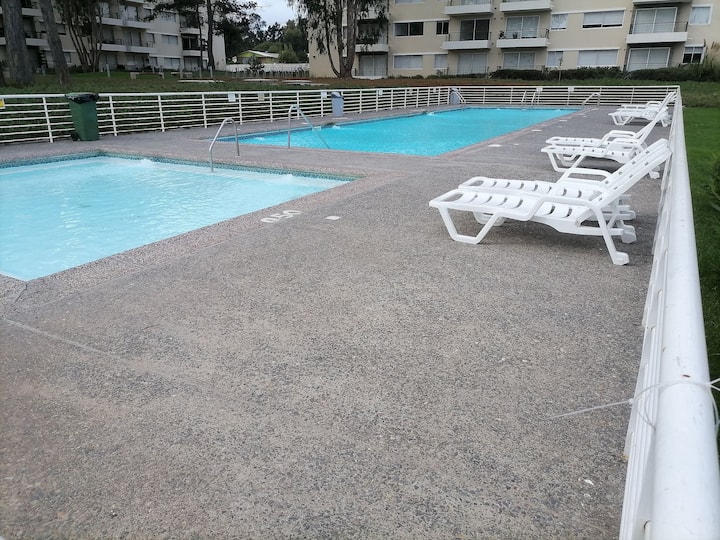 Comodo Departamento Familiar En El Tabo - El Tabo