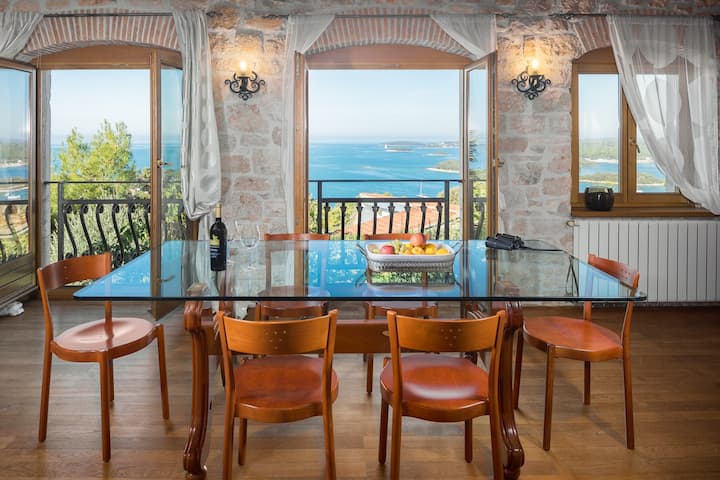 Vrsar - Authentic Stone House With Sea View - Vrsa - Vrsar