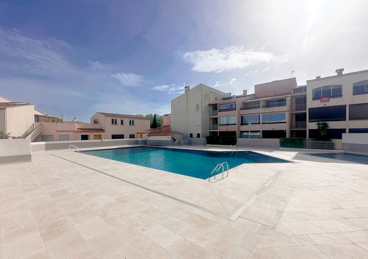 Falea By Pom, Clim, Parking, Piscine, Proche Port - Agde