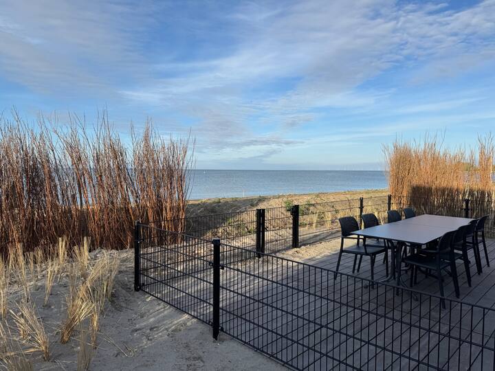 Enkhuizer Strand Beachhouse Panoramadeck Mit Zaun - Enkhuizen