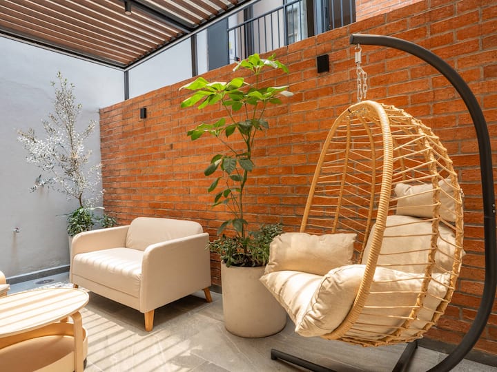 3br In Condesa With Private Terrace, Pool And Gym - Mexico State