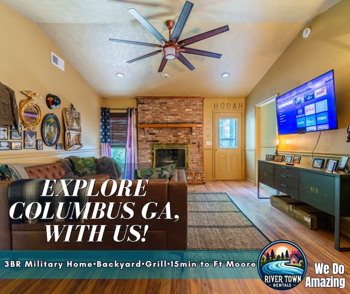 3br Military Home•backyard•grill•15min To Ft Moore - Columbus, GA