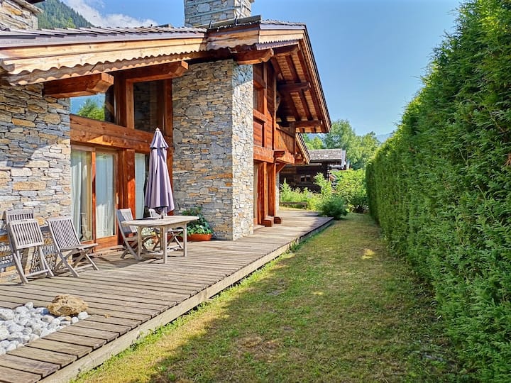Chalet Vue Mont-blanc, Jacuzzi, Jardin & Parking - Chamonix-Mont-Blanc