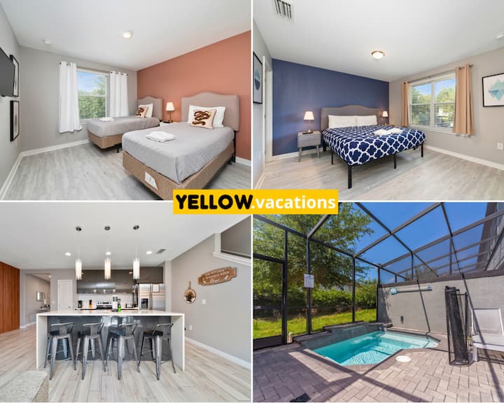 Magic Spot: 4bd No Carpet Getaway W/ Pool & Bbq! - Kissimmee