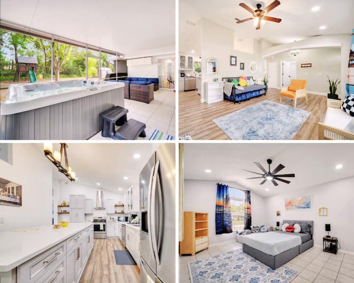 Hot Tub | 4bed/3bath | Spacious | Entire House - DeLand, FL