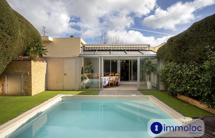 Maison Climatisée Avec Piscine Privative - Cagnes-sur-Mer