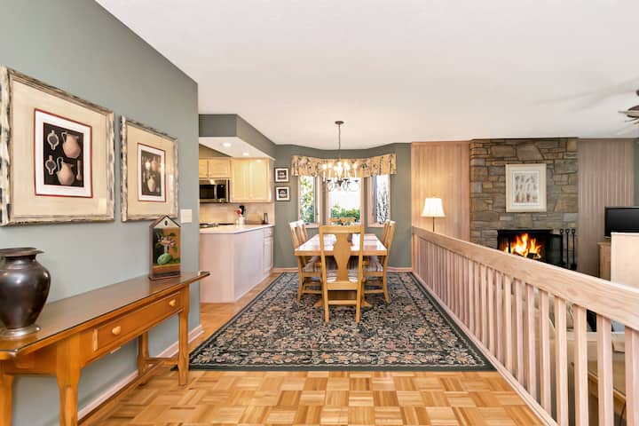 Beech 1 | Fireplace, Restaurant, Pool, Spa - Blowing Rock, NC