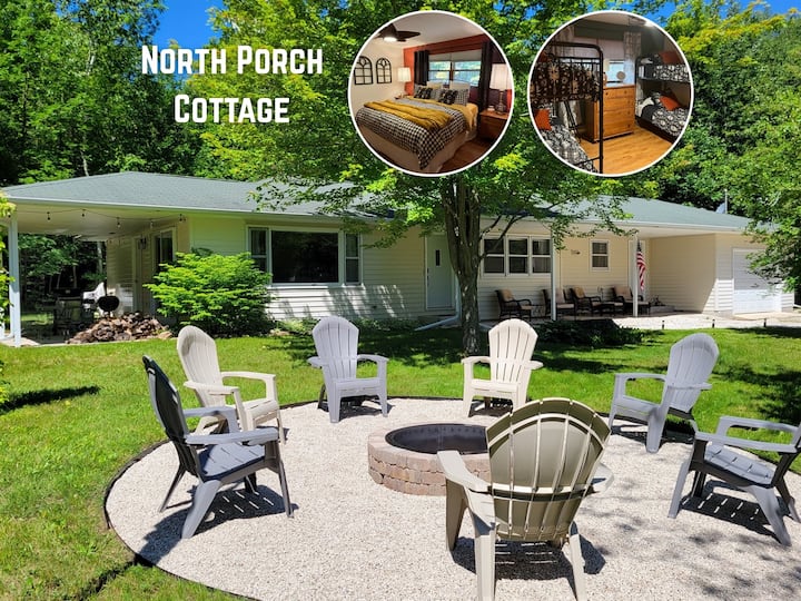 New Remodel & Covered Patios! North Porch Cottage - Washington Island, WI