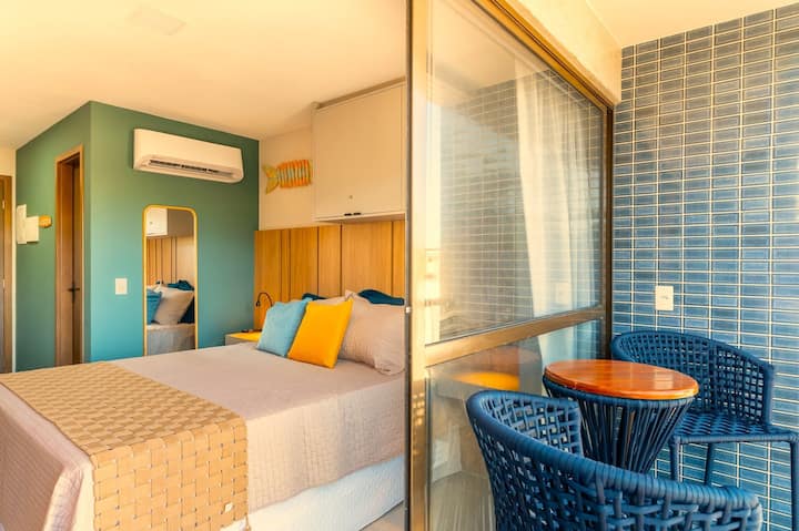 Studio A 30m Do Mar Condomínio Com Restaurante - Brazil